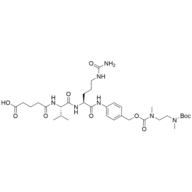 Glutarate-Val-Cit-PAB-NMe-CH2CH2-NMe-Boc – Precise PEG
