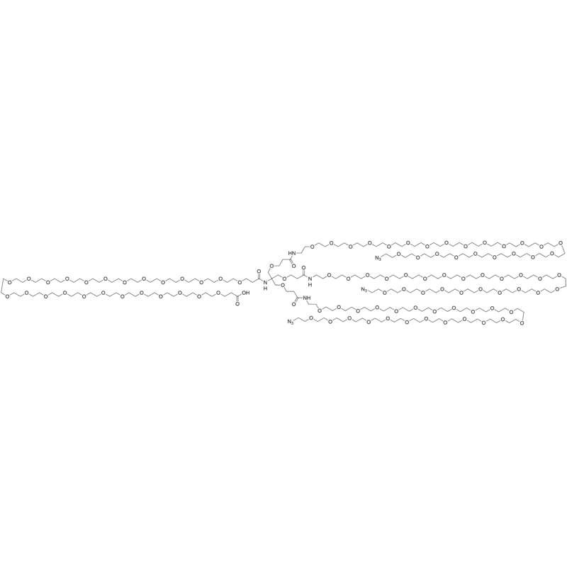 Acid-PEG25-Amide-Tri(3-methoxypropanamide-PEG23-Azide) Methane – Precise PEG