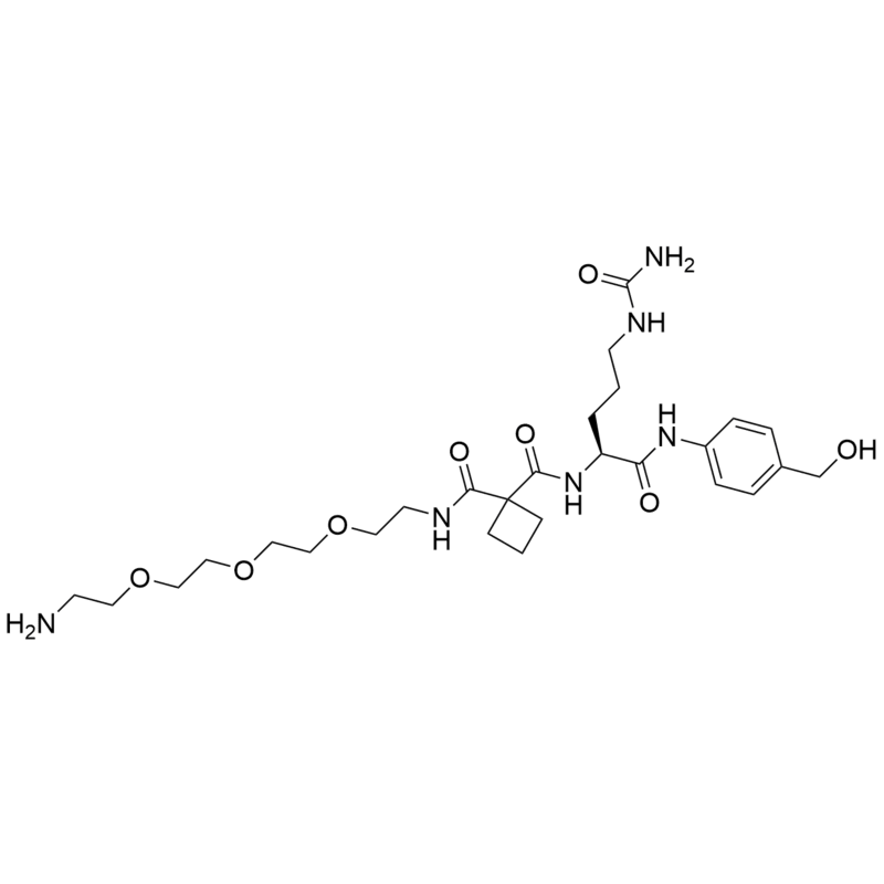Amine-PEG3-Amide-cBu-Cit-PAB – Precise PEG