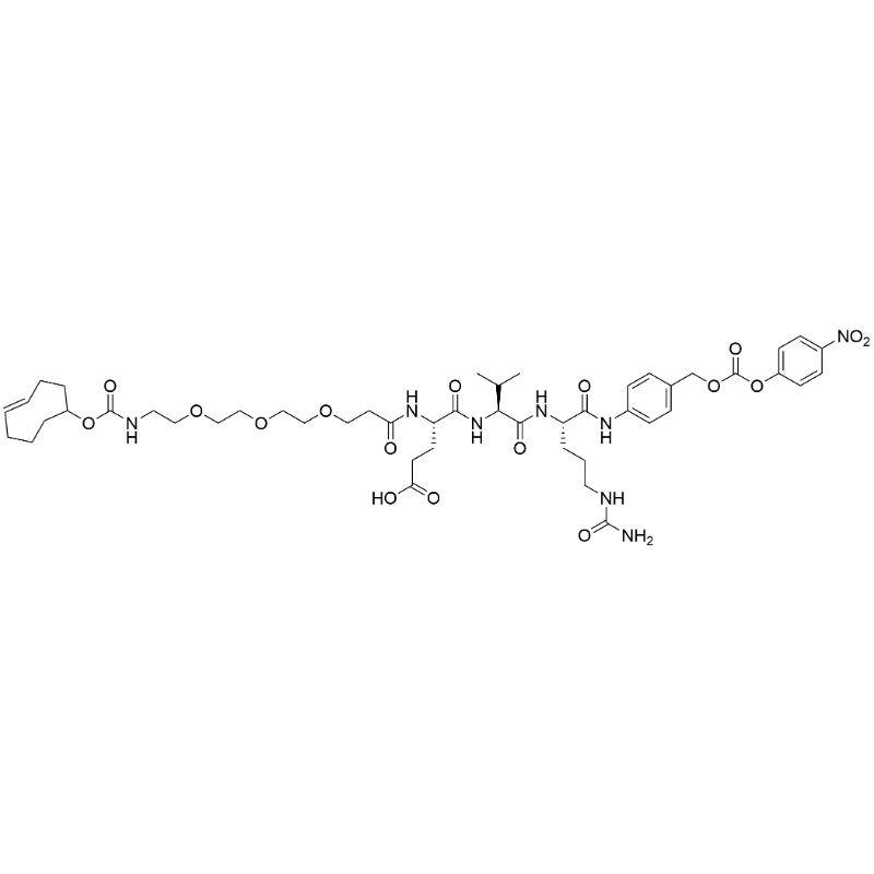 TCO-PEG3-Glu-Val-Cit-PAB-PNP | Precise PEG – Precise PEG LLC