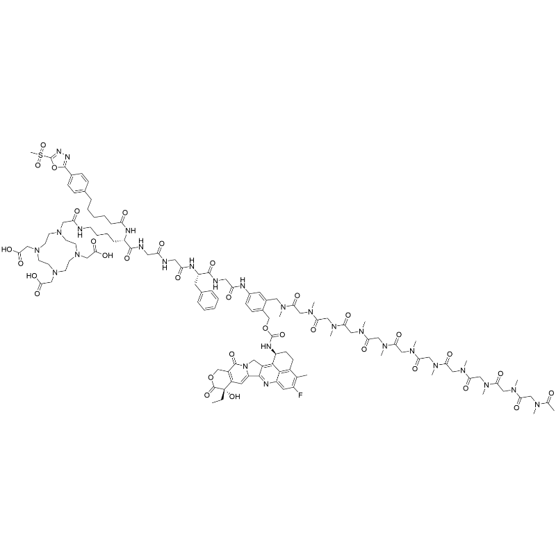 SO-C6-Lys(DOTA)-Gly-Gly-Phe-Gly-PAB-(2-CH2NHMe-pSar10-Ac)-carbamate ...