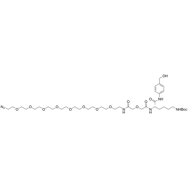 Azido-PEG8-diglycolamide-Lys(Boc)-PAB | 3044851-37-5 | Precise PEG ...