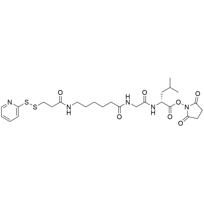 SPDP-C6-Gly-Leu-NHS ester – Precise PEG
